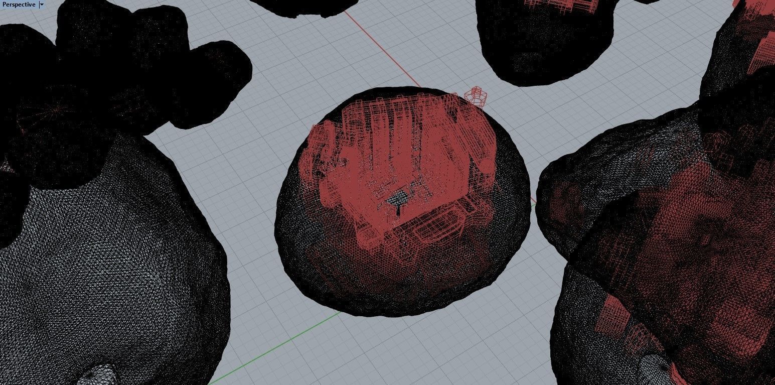 Wild and Settled Asteroids 3D model 3D printable | CGTrader
