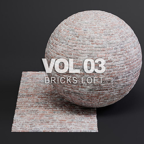 Texture Bricks vol03 Loft 8K Seamless PBR Materials VR / AR / low-poly ...