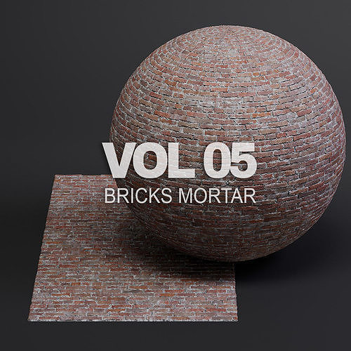Texture Bricks vol05 Mortar 8K Seamless PBR Materials VR / AR / low ...