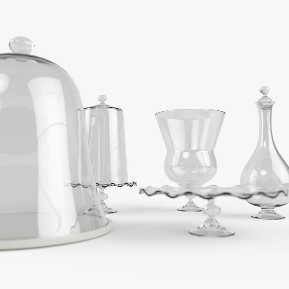 Antique Glassware 3D model | CGTrader