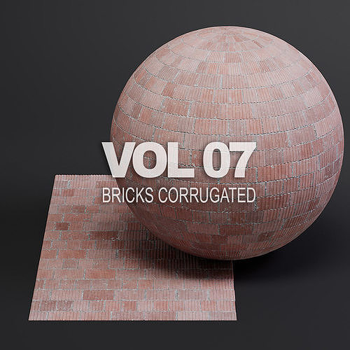 Texture Bricks vol07 Corrugated 8K Seamless PBR Materials VR / AR / low-poly | CGTrader