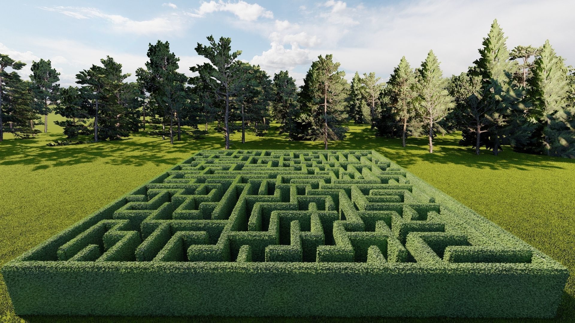 3D model Square Mazes VR / AR / low-poly | CGTrader