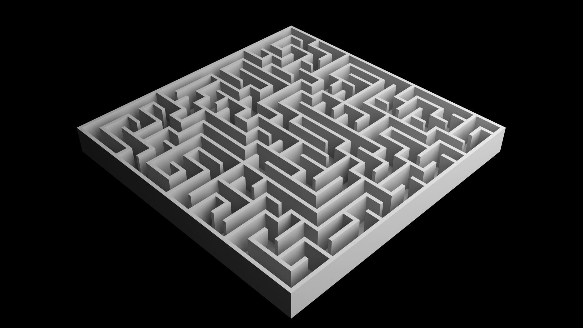 3D model Square Mazes VR / AR / low-poly | CGTrader