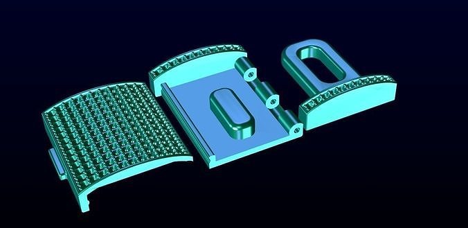 Diamond Box Clasp 3D model 3D printable | CGTrader