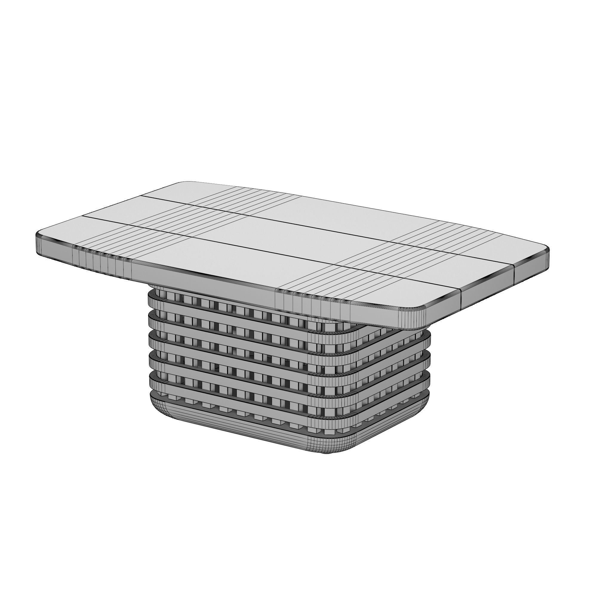 TRELICA TEAK SIDE TABLE 3D model | CGTrader