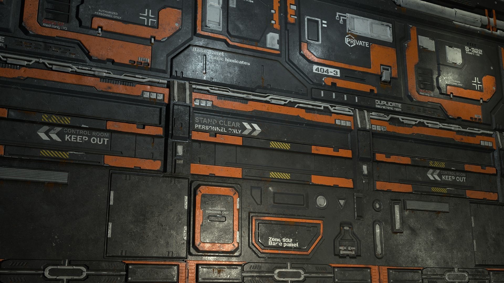 Texture Trim Sheet Sci-Fi Environment VR / AR / low-poly | CGTrader