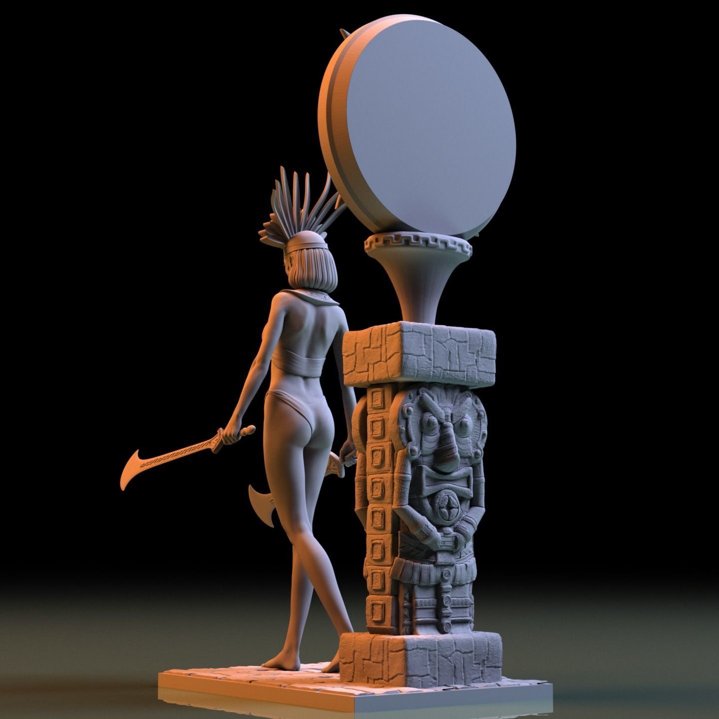 PRINCESS MAYAN - DAUGHTER OF THE SUN 3D model 3D printable | CGTrader