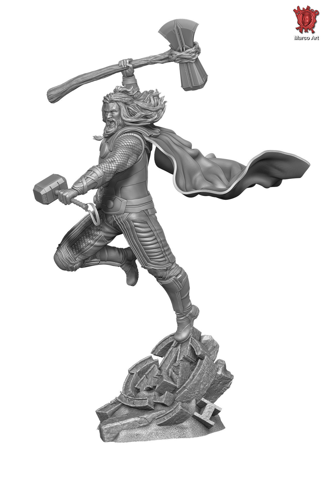 Endgame Thor stl file 3D model 3D printable | CGTrader