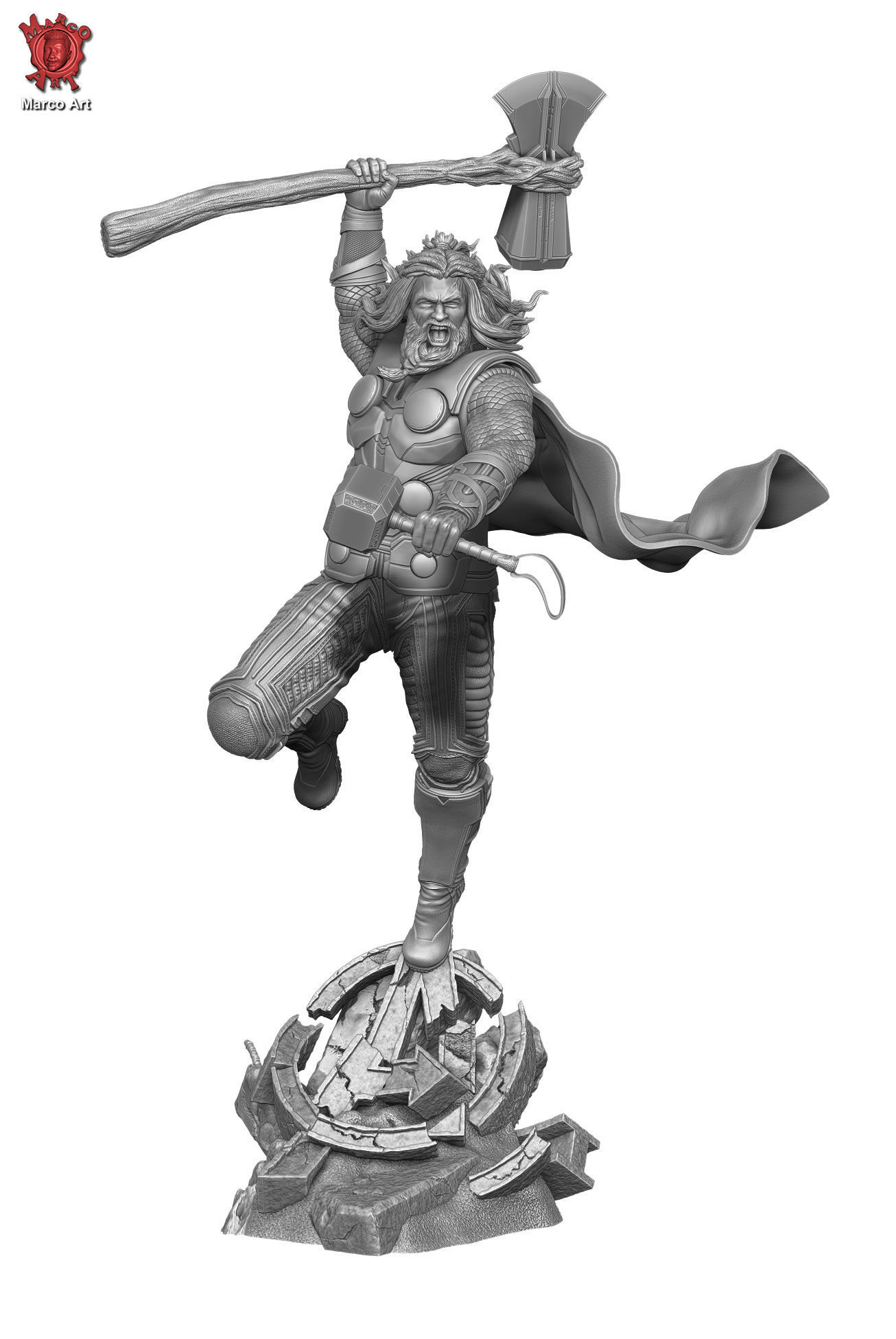 Endgame Thor stl file 3D model 3D printable | CGTrader