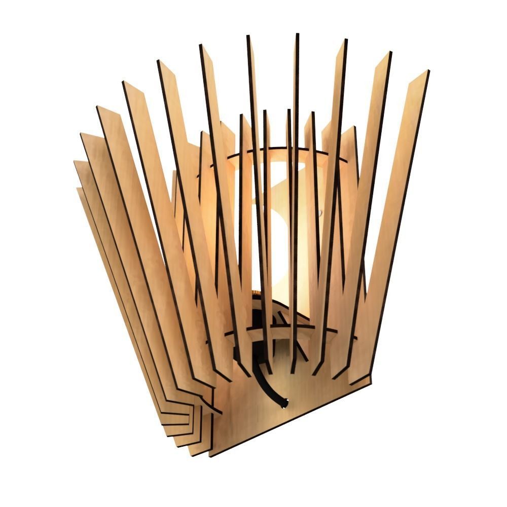 WALL LIGHT STL AND DXF FILES 4 3D model 3D printable | CGTrader
