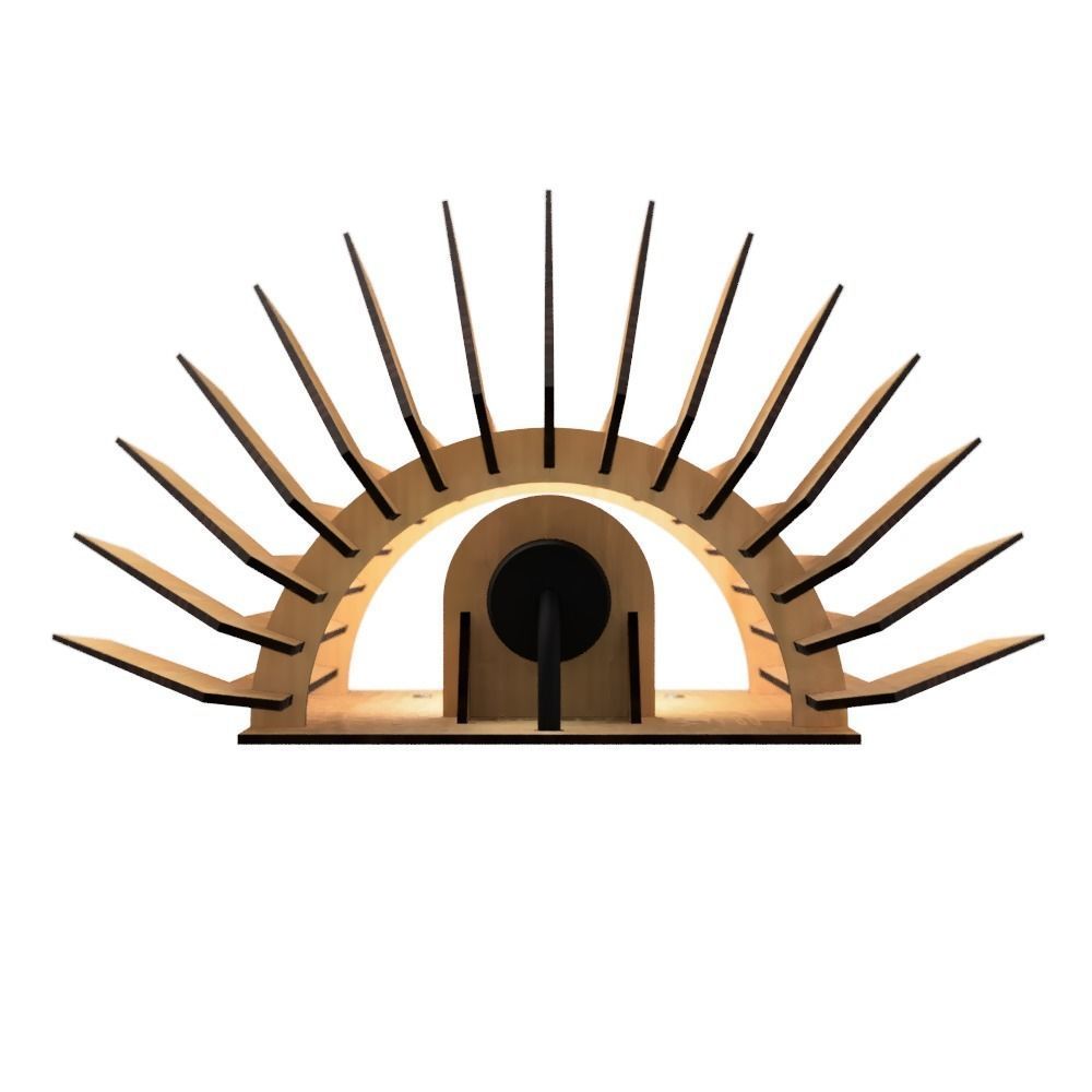 WALL LIGHT STL AND DXF FILES 4 3D model 3D printable | CGTrader