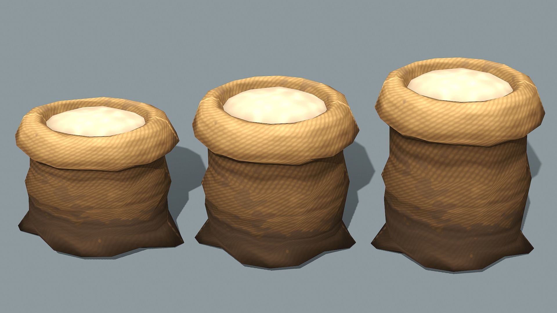 3D model Stylized Flour Bag - PBR Game Ready VR / AR / low-poly | CGTrader