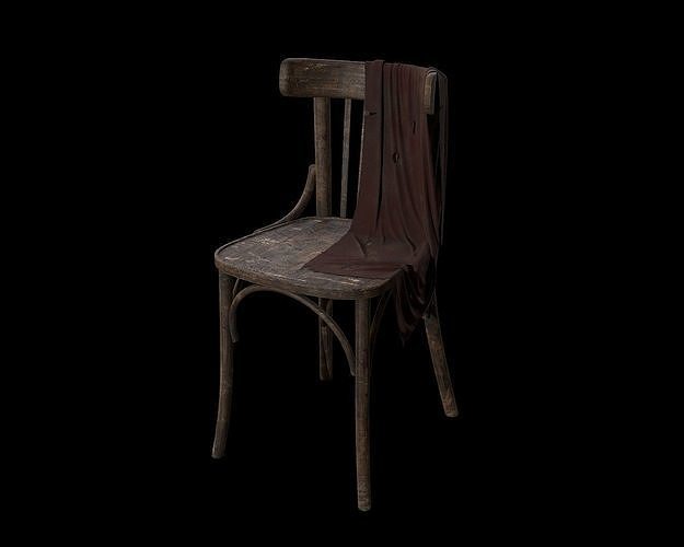 3D model Old and dusty chair VR / AR / low-poly | CGTrader