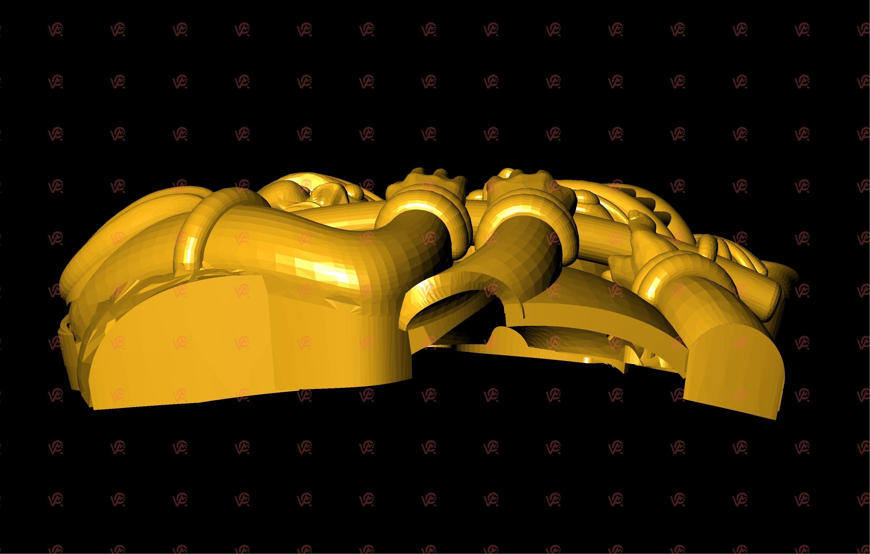 Radha Krishna Murti 3d Model 3d Printable Cgtrader
