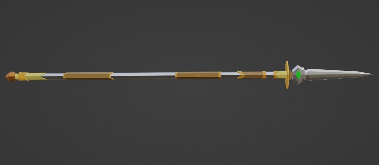 3D model Spear VR / AR / low-poly | CGTrader