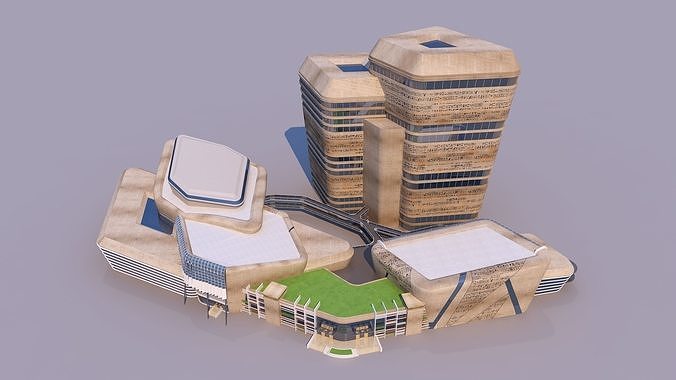 0159 - Complex Building 3D model | CGTrader