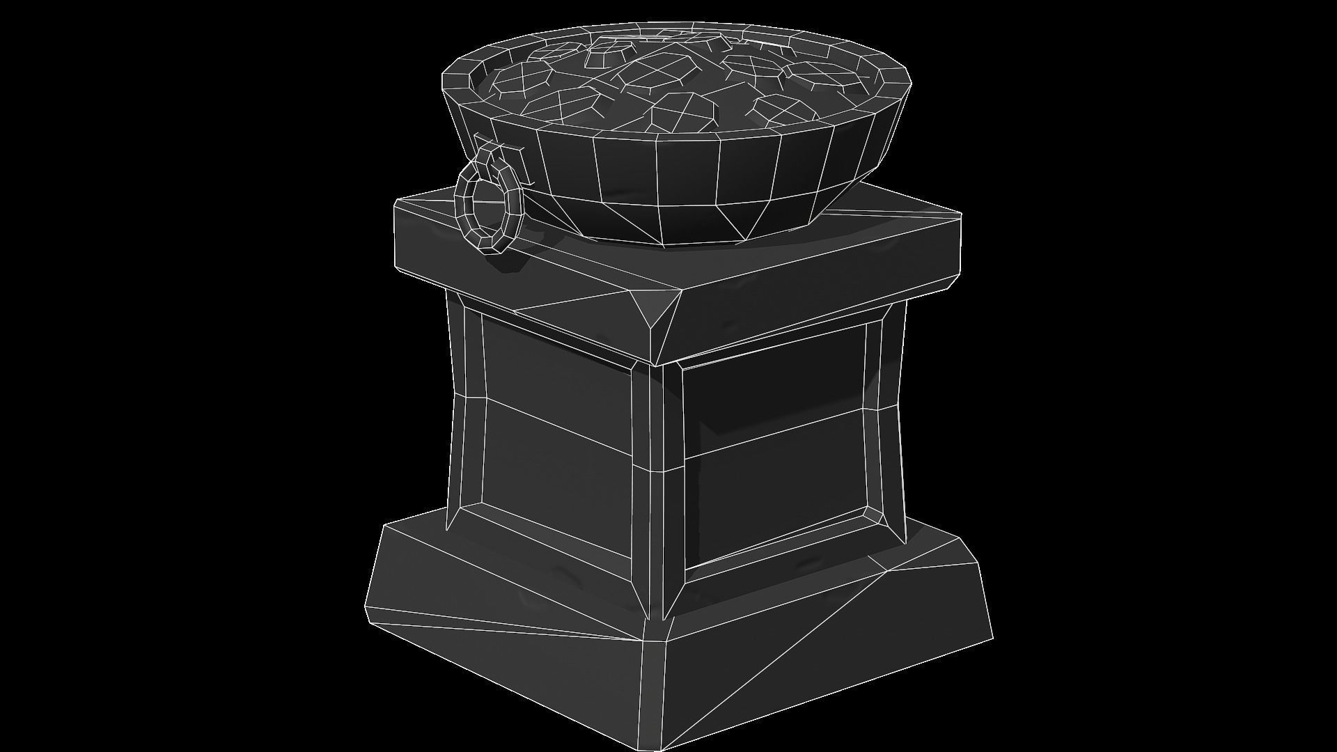 3D model Stylized Pillar Torch - PBR Game Ready VR / AR / low-poly ...