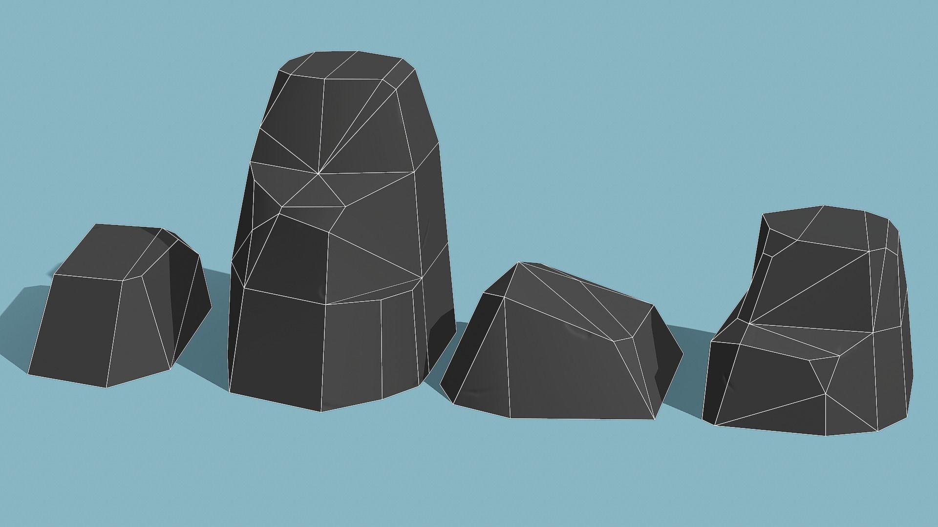 3D model Stylized Modular Stones vol-01 - PBR Game Ready VR / AR / low ...