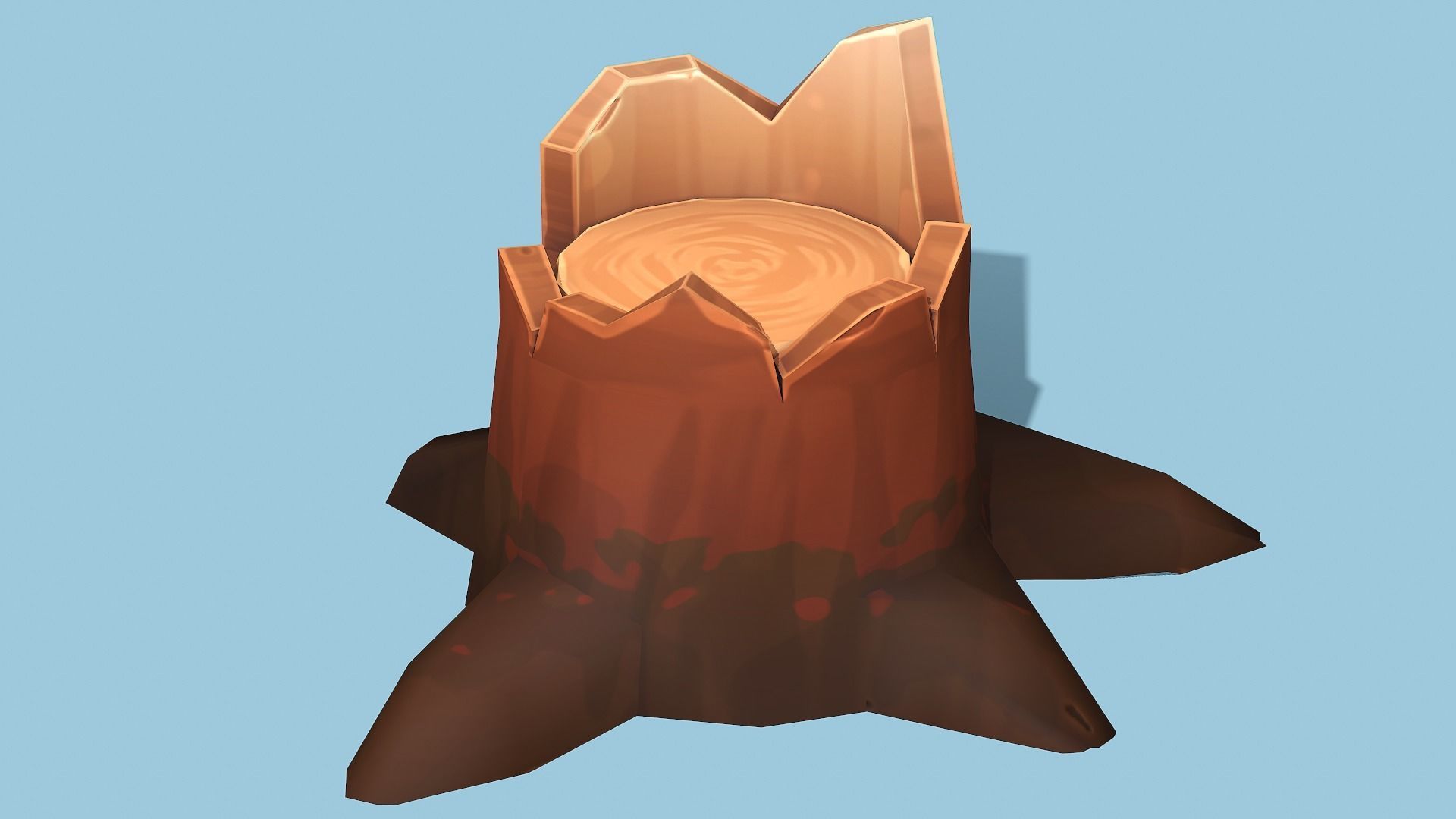 3D model Stylized Stump - PBR Game Ready VR / AR / low-poly | CGTrader