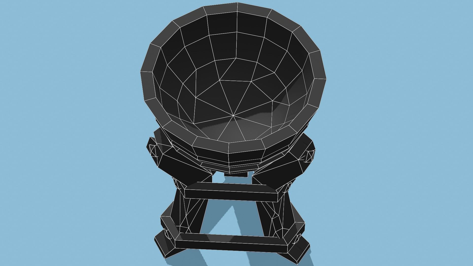 3D model Stylized Torch Stand - PBR Game Ready VR / AR / low-poly ...