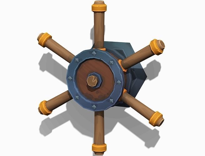 3D model Stylized Wall Level 02 - PBR Game Ready VR / AR / low-poly ...