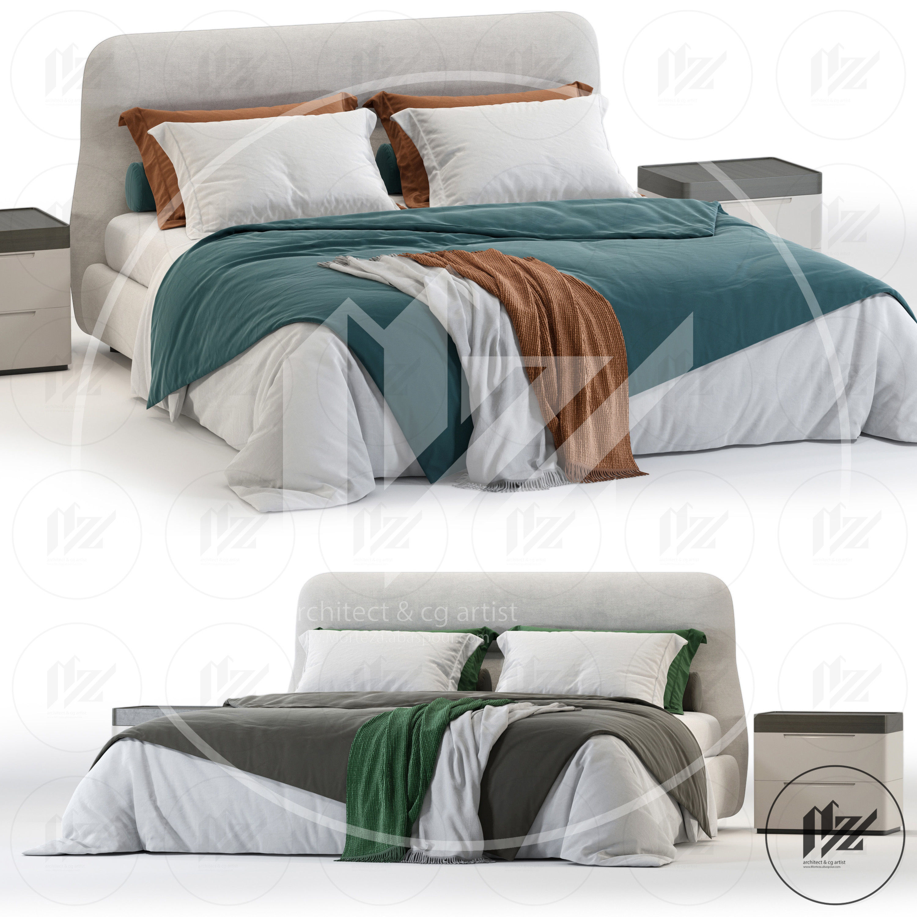 Molteni Greenwich Bed No2 3D model | CGTrader