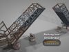 Railway Iron Drawbridge 3D model | CGTrader