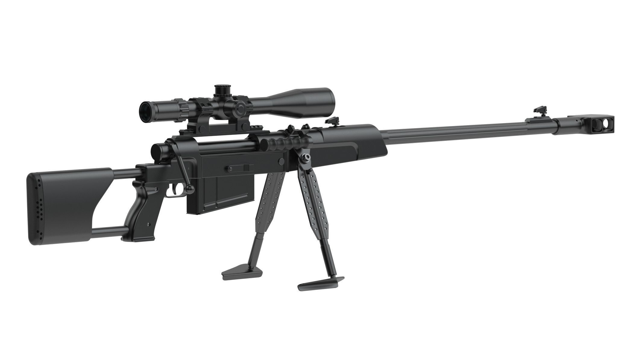 Zastava M93 Black Arrow Anti-materiel Rifle 3D model | CGTrader