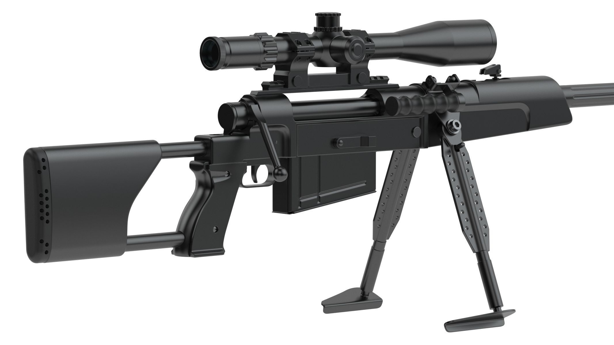 Zastava M93 Black Arrow Anti-materiel Rifle 3D model | CGTrader