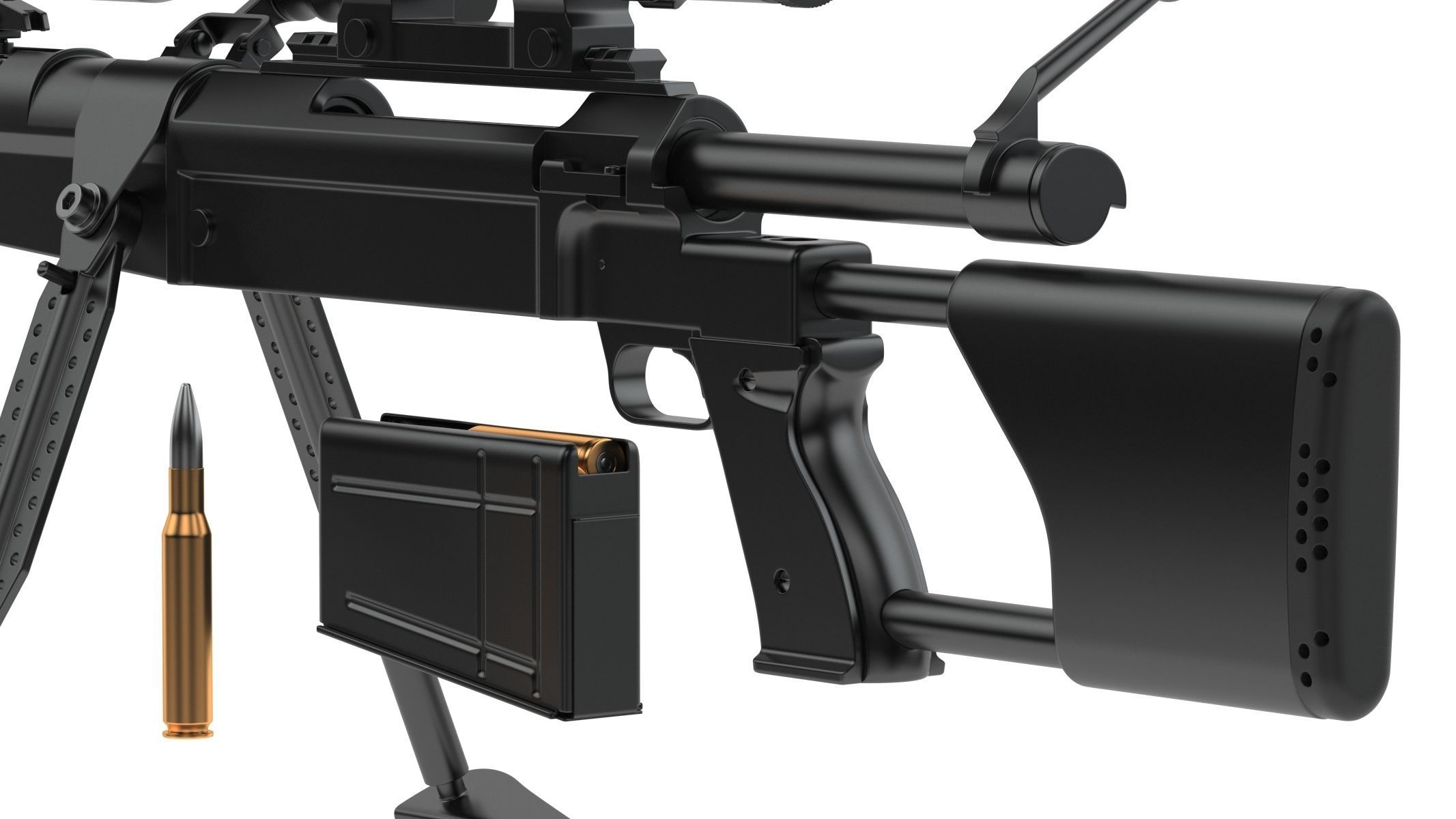 Zastava M93 Black Arrow Anti-materiel Rifle 3D model | CGTrader