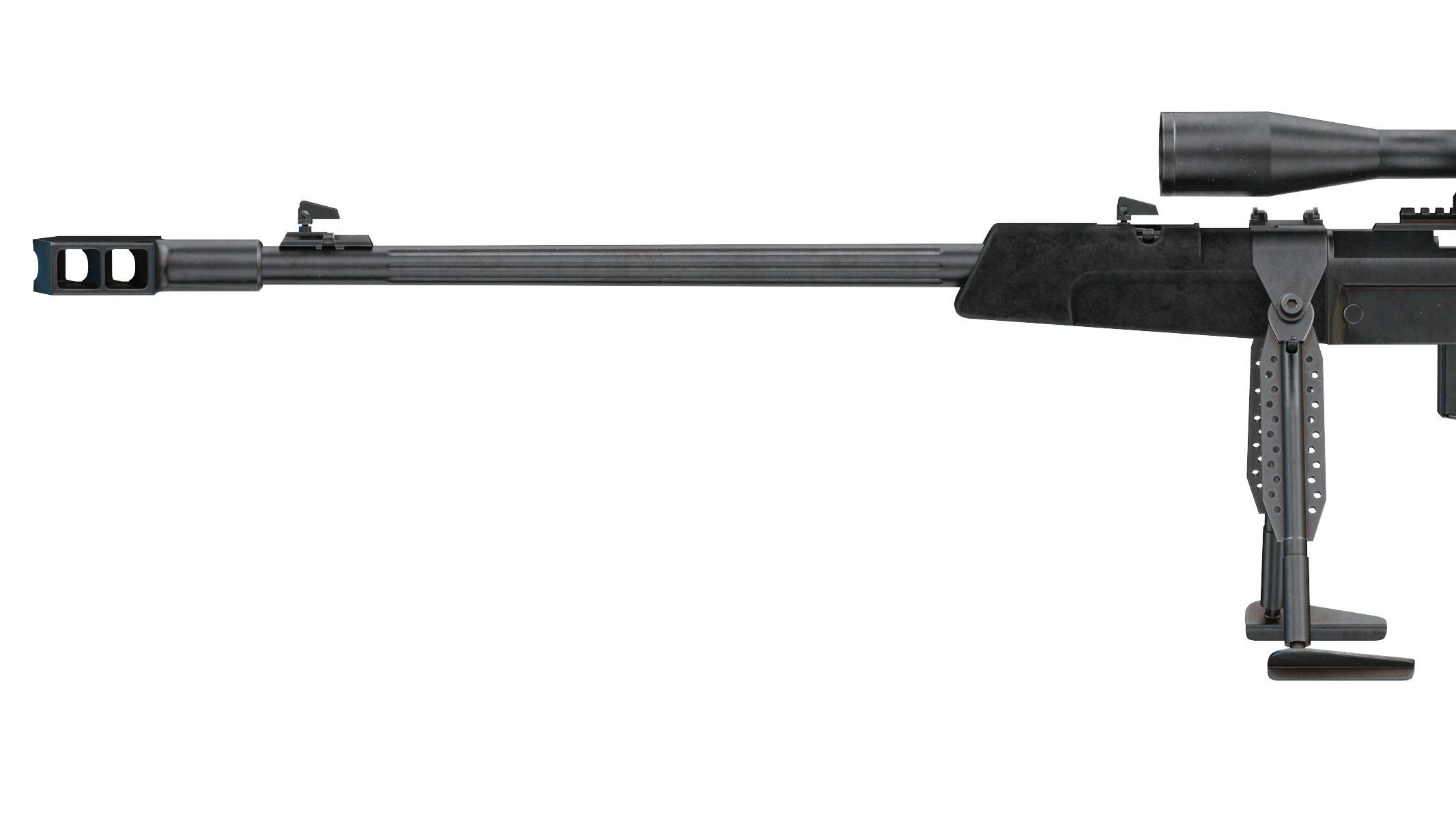 3D model Zastava M93 Black Arrow Anti-materiel Rifle Low Poly VR / AR ...