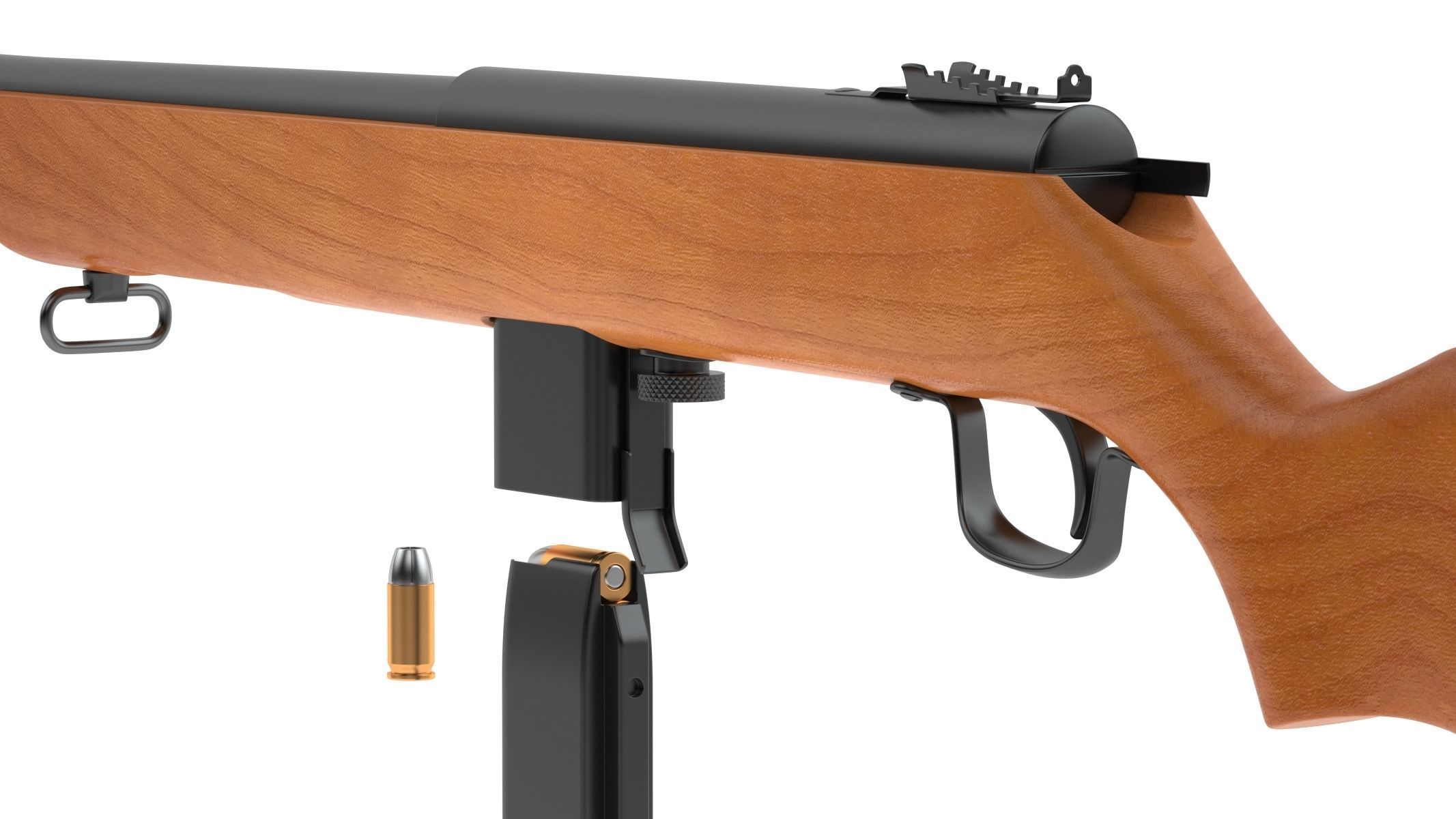 M50 Reising Submachine gun 3D model | CGTrader