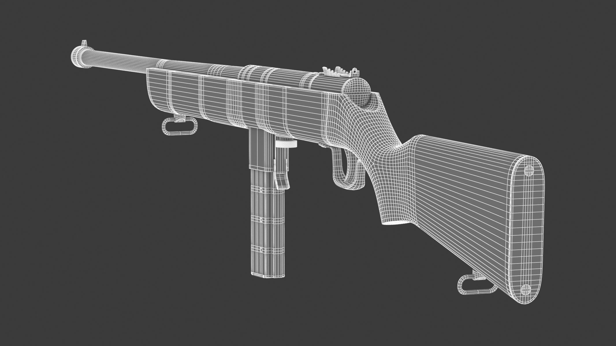 M50 Reising Submachine gun 3D model | CGTrader