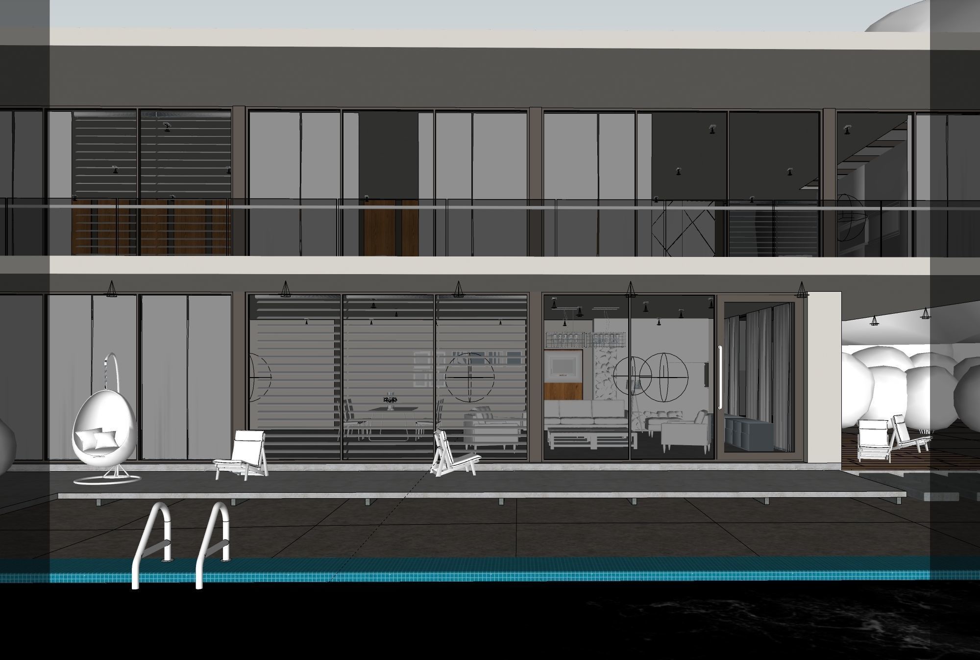 Exterior Night Scene 3D model 3D model | CGTrader