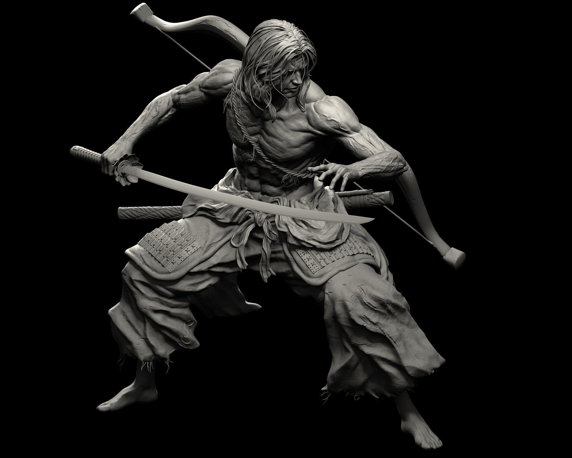 3D model Ashina Genichiro VR / AR / low-poly | CGTrader