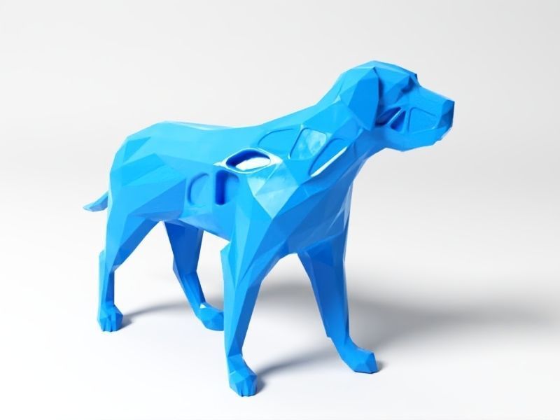 Polygon English Mastiff Dog 3D model 3D printable | CGTrader