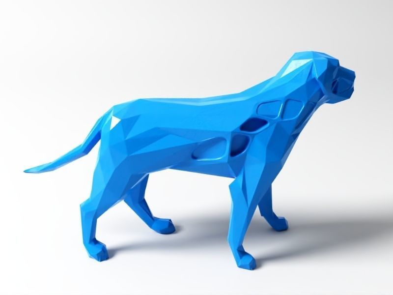Polygon English Mastiff Dog 3D model 3D printable | CGTrader