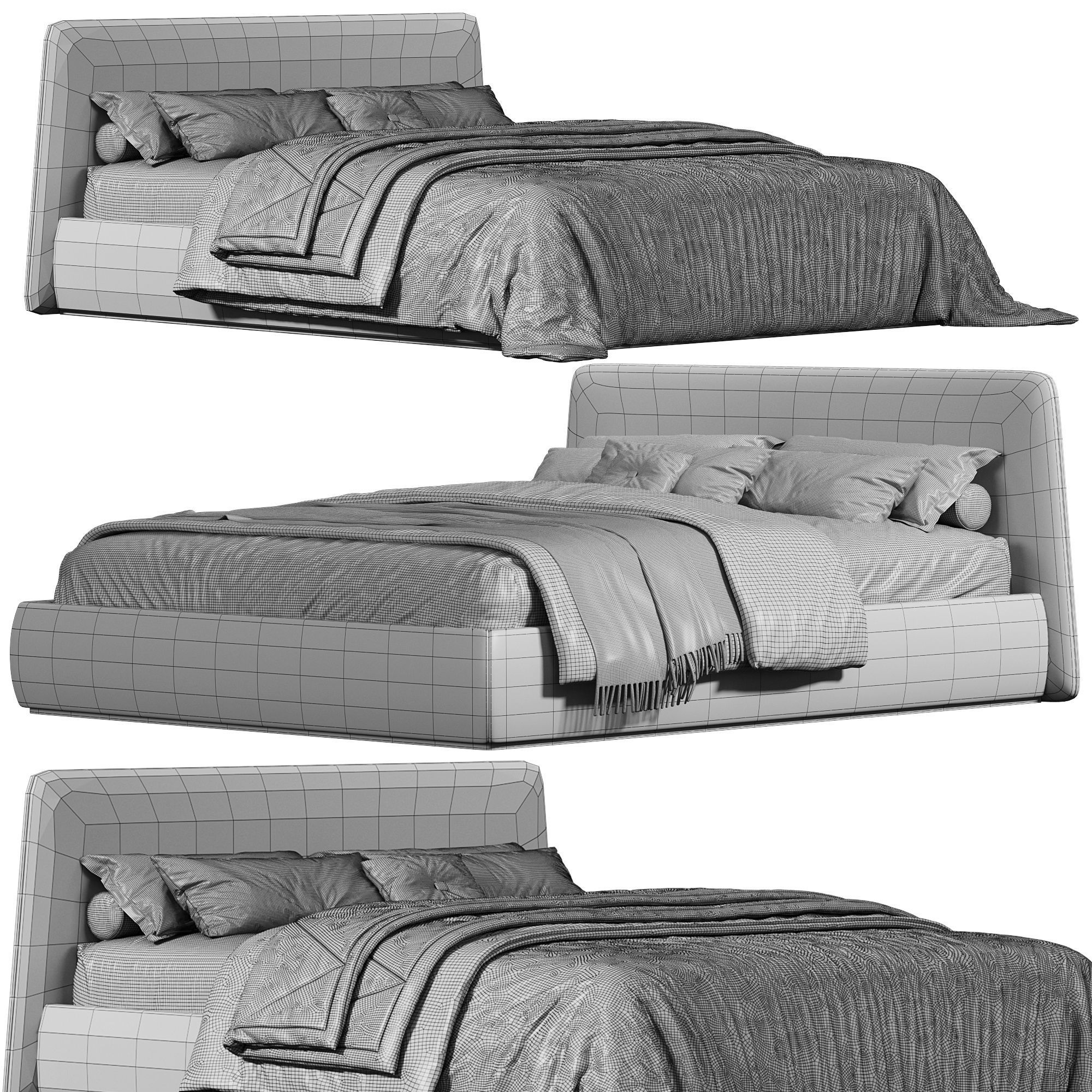 Bed Boca Slimbed 3D model | CGTrader