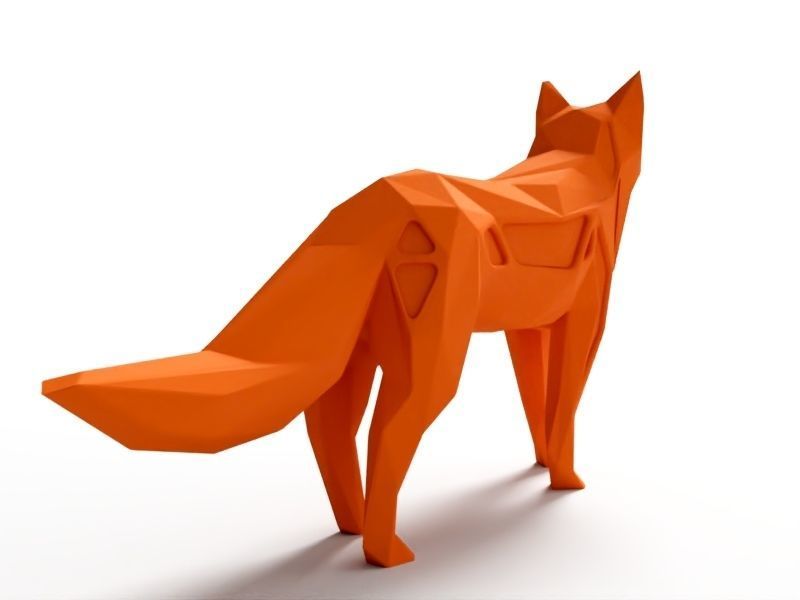 Polygon Fox 3D model 3D printable | CGTrader