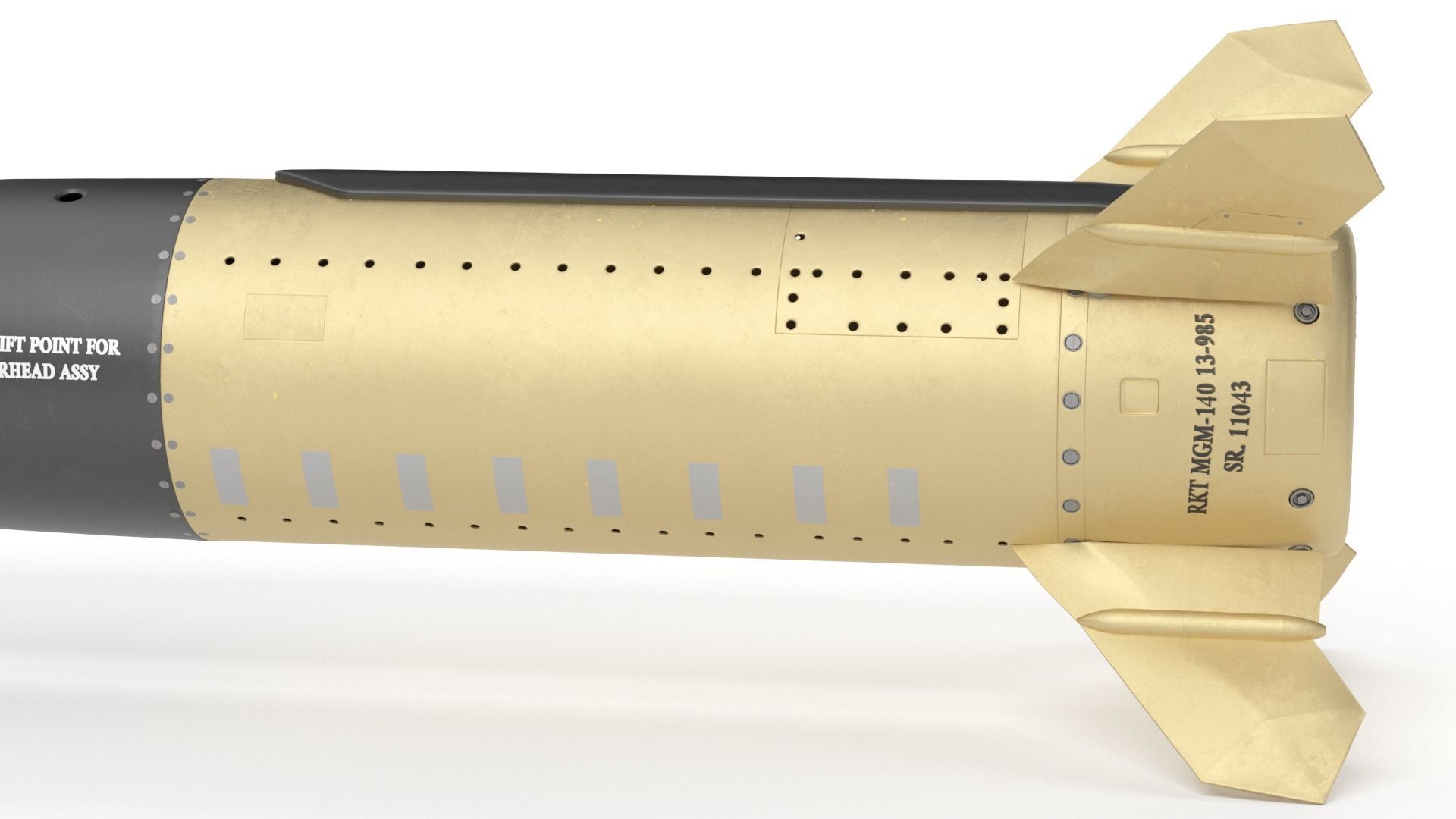 Lockheed Martin Mgm 140 Atacms 2 Tactical Missile 3D model | CGTrader