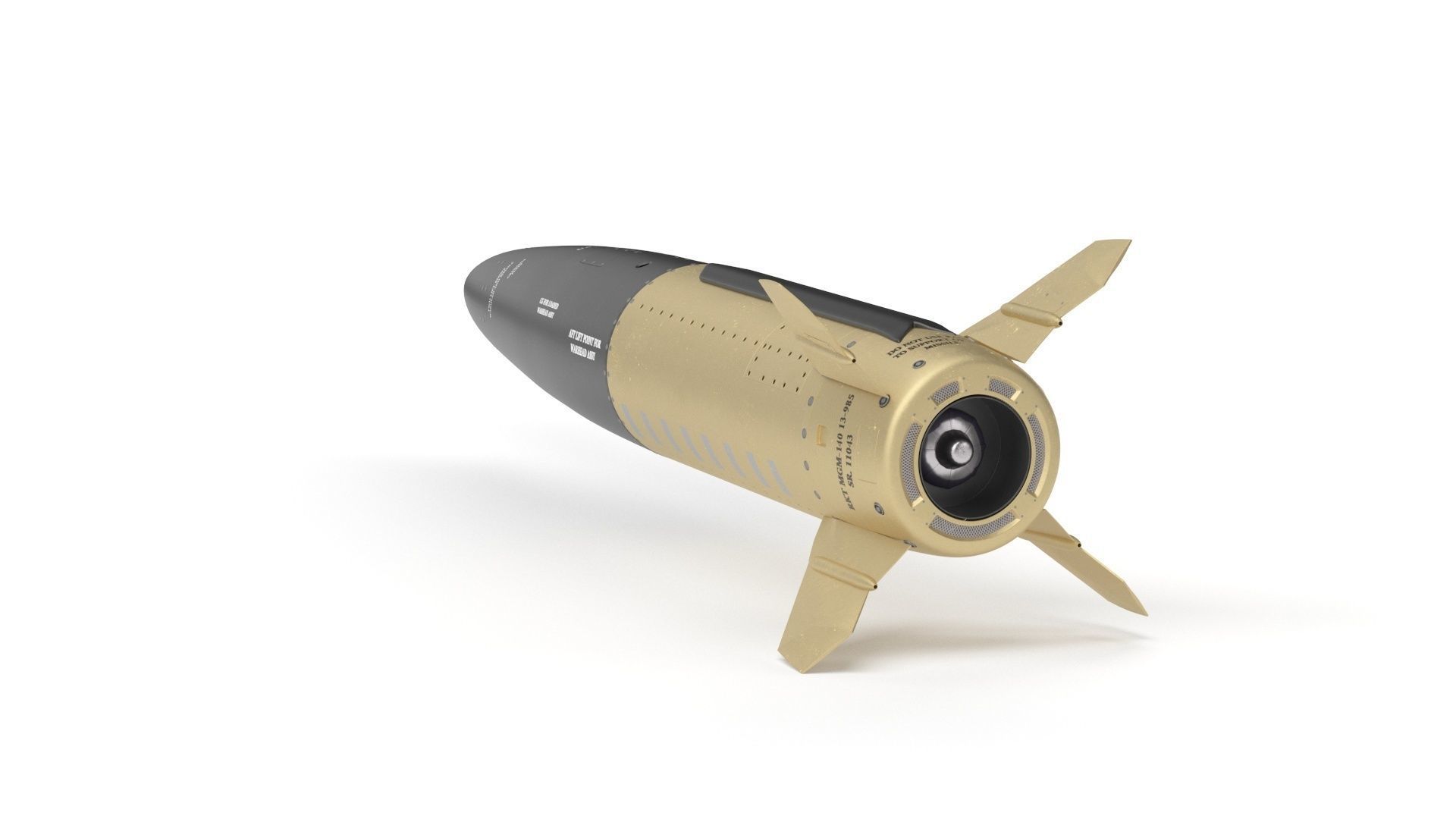 Lockheed Martin Mgm 140 Atacms 2 Tactical Missile 3D model | CGTrader