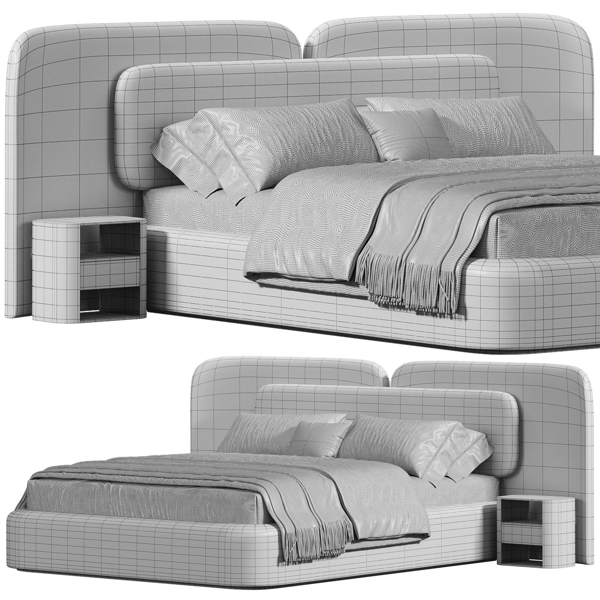 Angelo Bed 3D model | CGTrader
