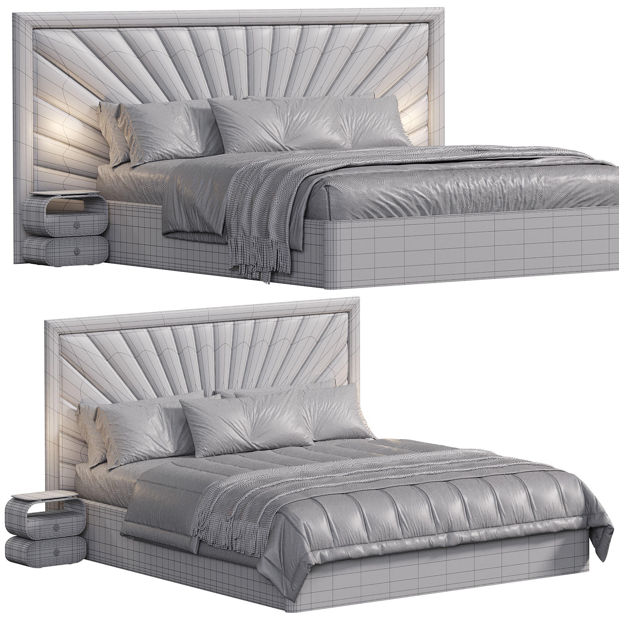 Bed KRMP 03 3D model | CGTrader