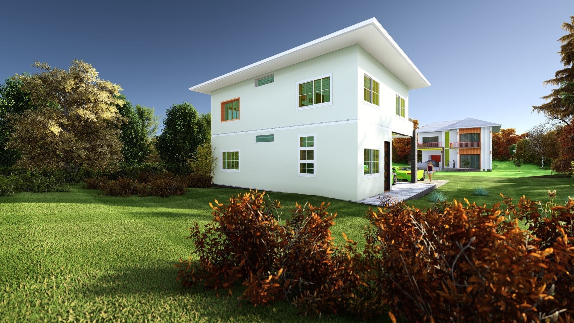 3D model Modern 3d and 2d house plan VR / AR / low-poly | CGTrader