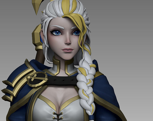 3D model Jaina Proudmoore - World of Warcraft 3D Model VR / AR / low ...