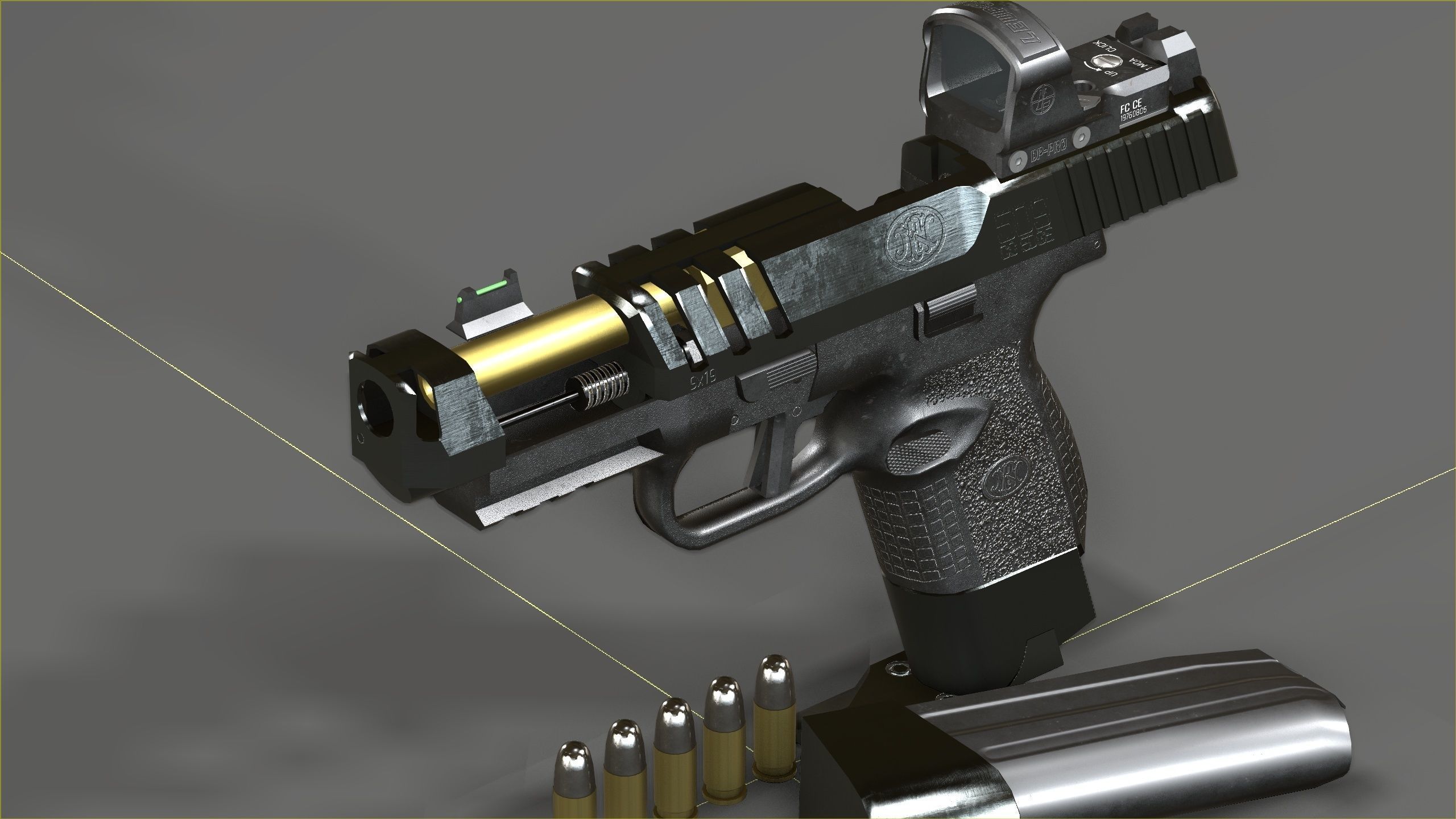 3D model FN 509CC Edge VR / AR / low-poly | CGTrader