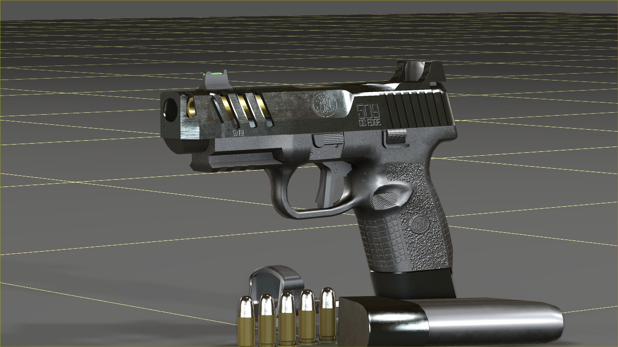 3D model FN 509CC Edge VR / AR / low-poly | CGTrader