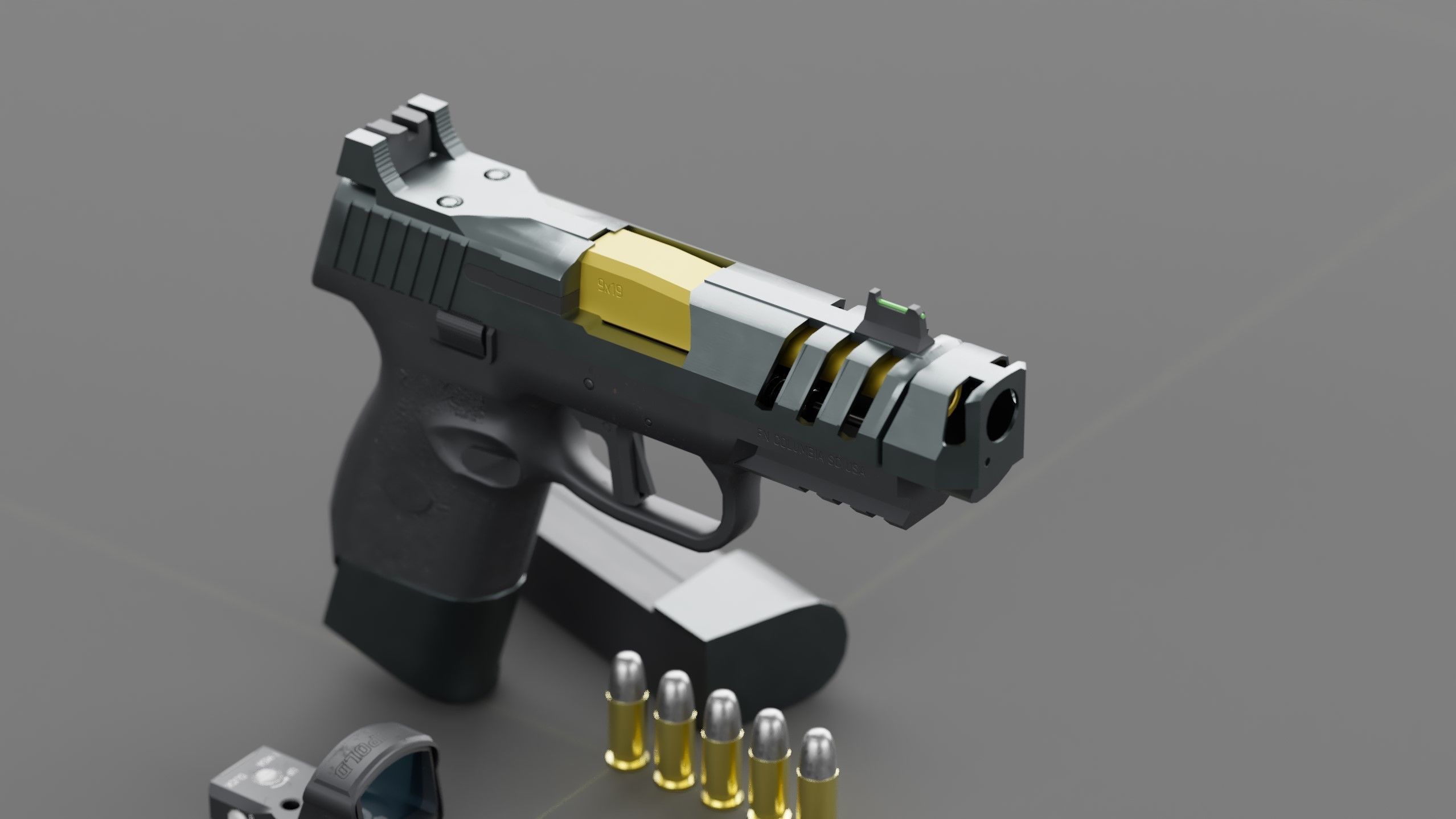 3D model FN 509CC Edge VR / AR / low-poly | CGTrader