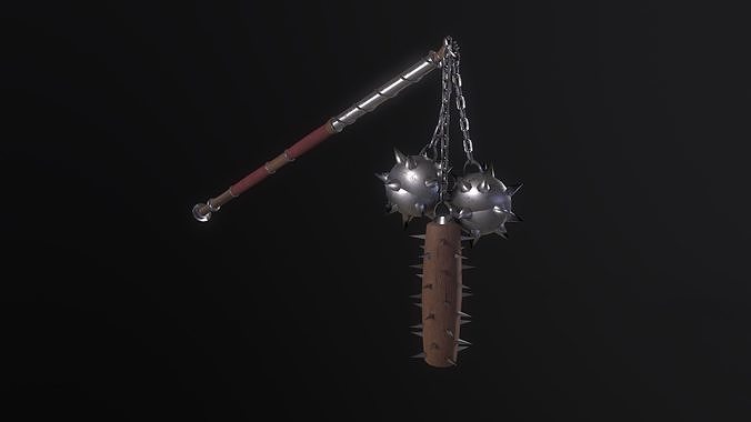 Long-shaft Flail - An April Fools Weapon free VR / AR / low-poly 3D ...