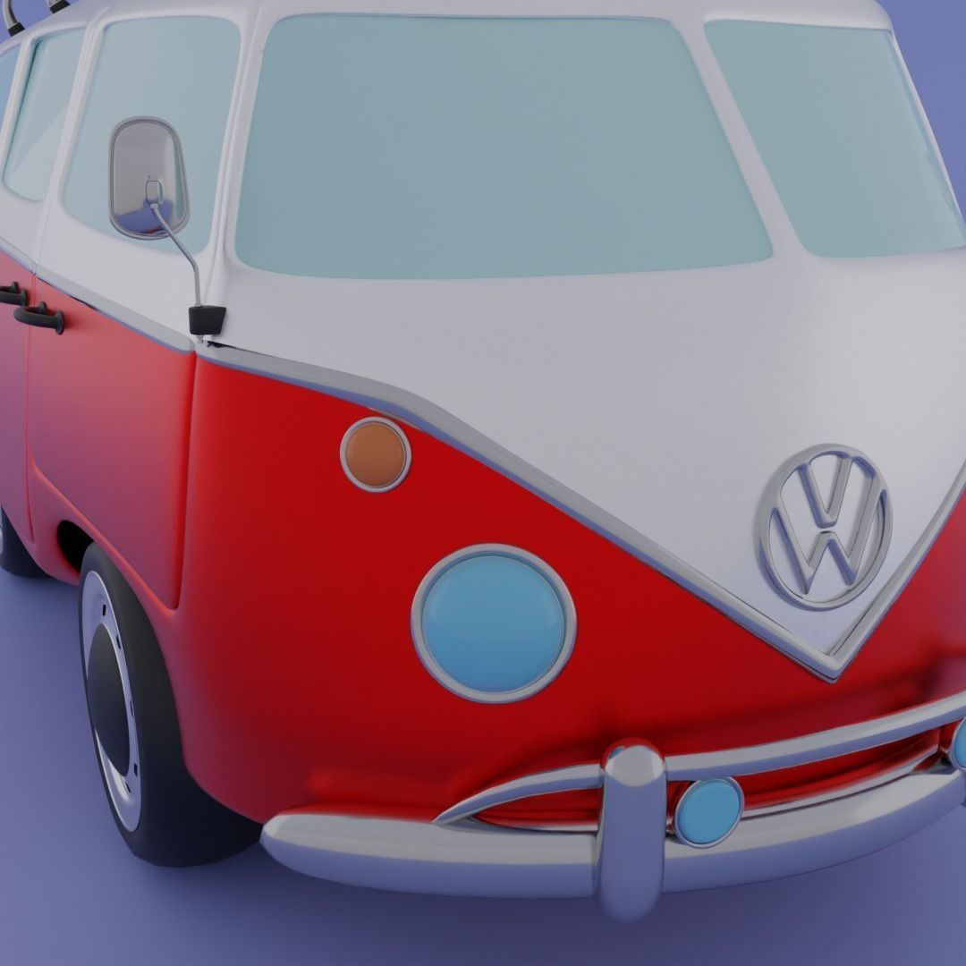 3D model VW T1 3d cartoon model VR / AR / low-poly | CGTrader